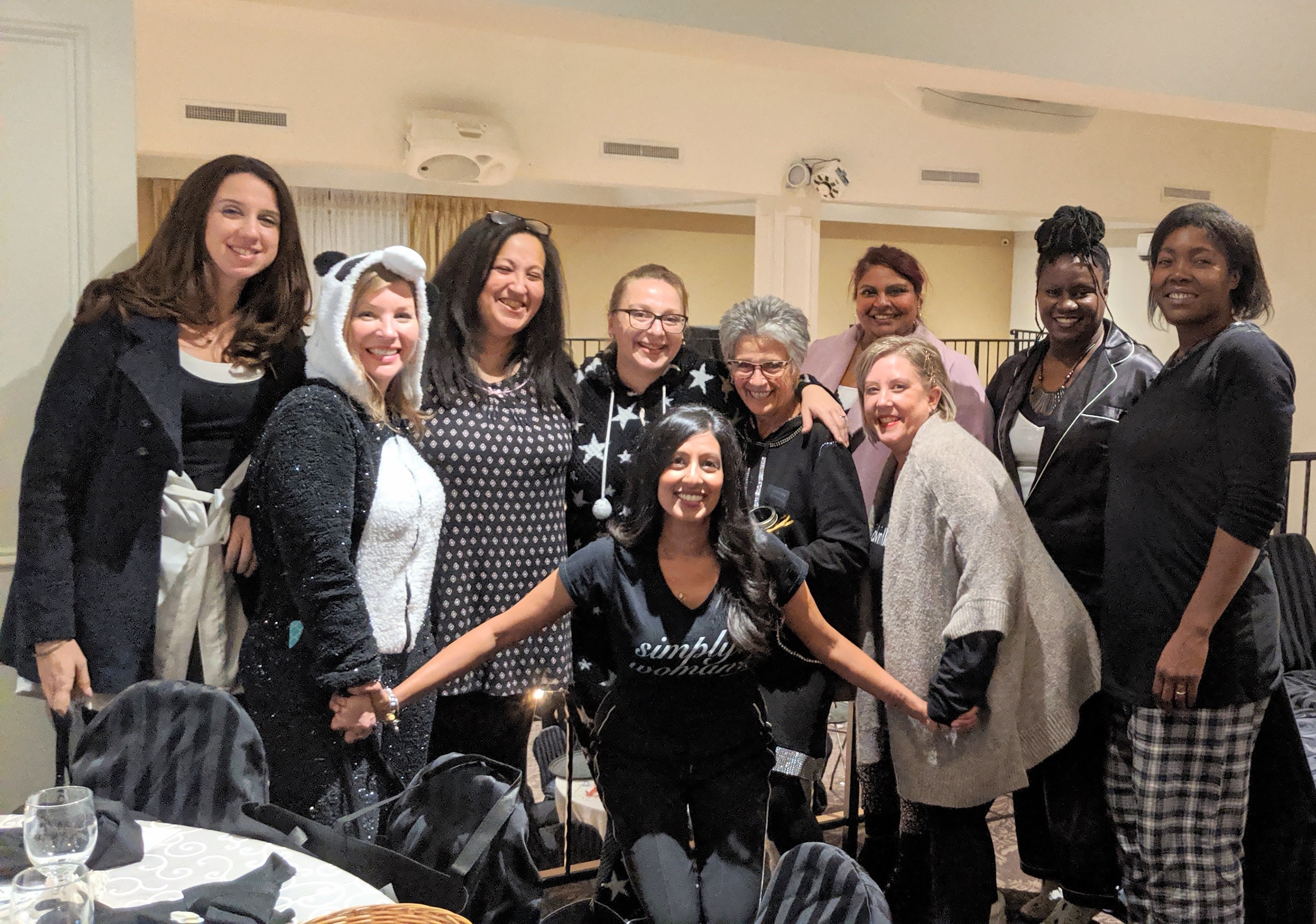 Black and White PJ party the view from the Top – Milton Villager